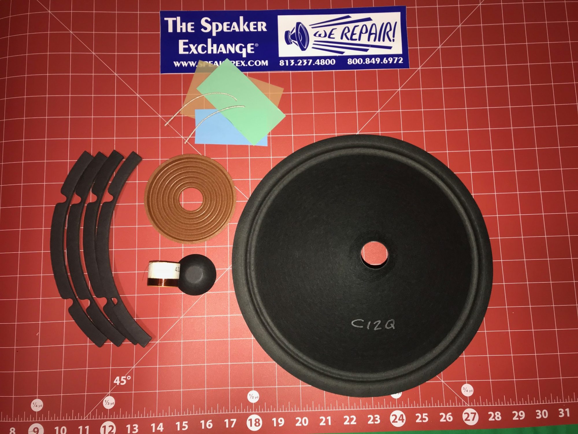 Jensen C12Q C7506-2 12" Aftermarket Recone Kit - The Speaker Exchange