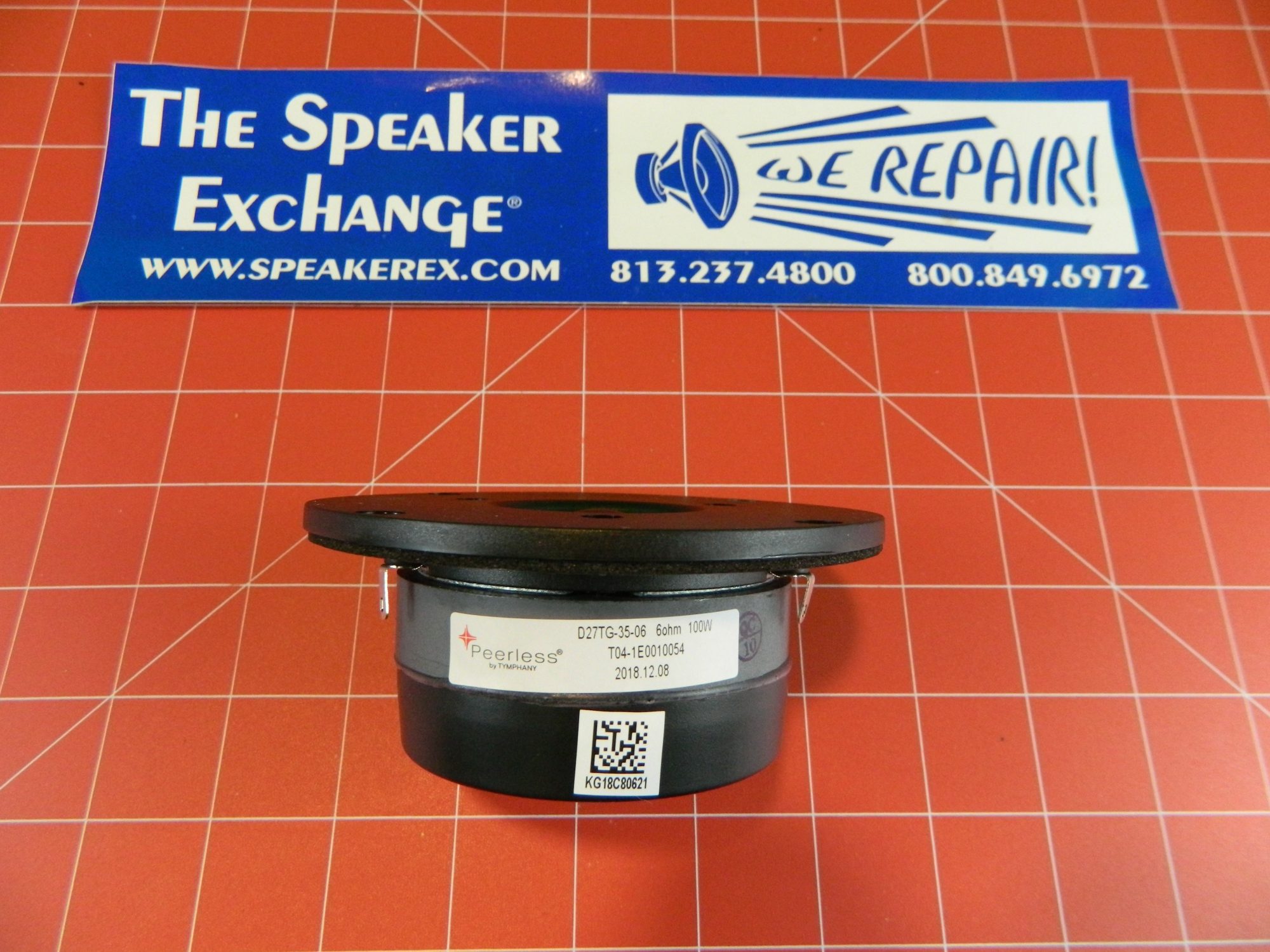 Peerless D27TG35-06 1" Silk Dome Tweeter - The Speaker Exchange